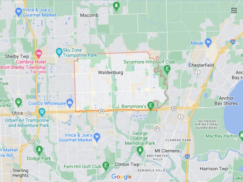 48044 Zip Code Area Map More 48044 Zip Code Area Map More