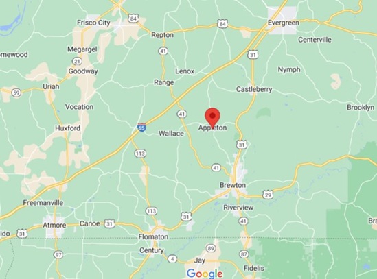Where is Appleton, Alabama? see regional map & more