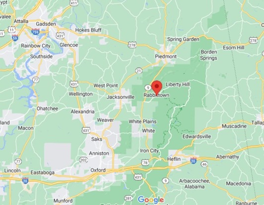 Where is Rabbittown, Alabama? see regional map & more
