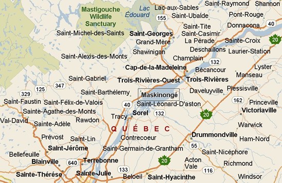 Where is Maskinonge, Quebec regional map & More