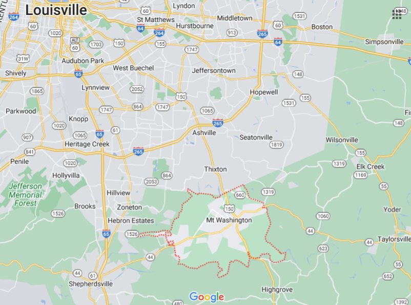 40047 Zip Code Area Map Details 40047 Zip Code Area Map Details