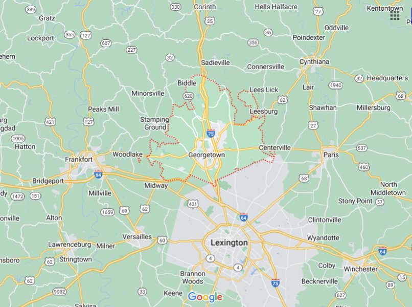 40324 Zip Code Area Map Details 40324 Zip Code Area Map Details