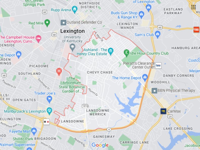 40502 Zip Code Area Map Details 40502 Zip Code Area Map Details