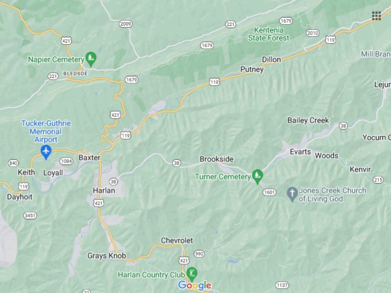 40801 Zip Code Area Map Details 40801 Zip Code Area Map Details