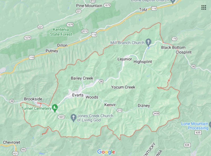 40828 Zip Code Area Map Details 40828 Zip Code Area Map Details