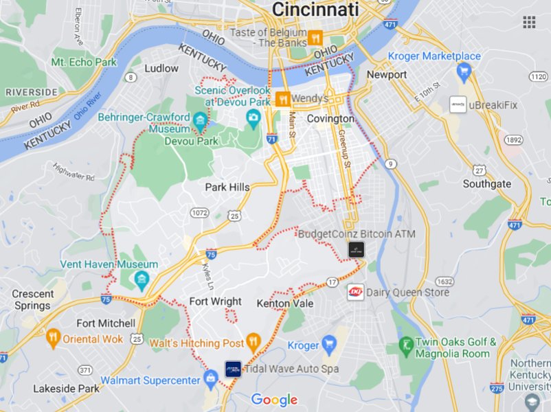 41011 Zip Code Area Map Details 41011 Zip Code Area Map Details