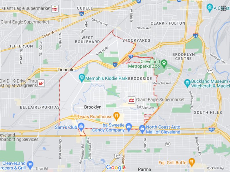 44144 Zip Code Area Map Details 44144 Zip Code Area Map Details