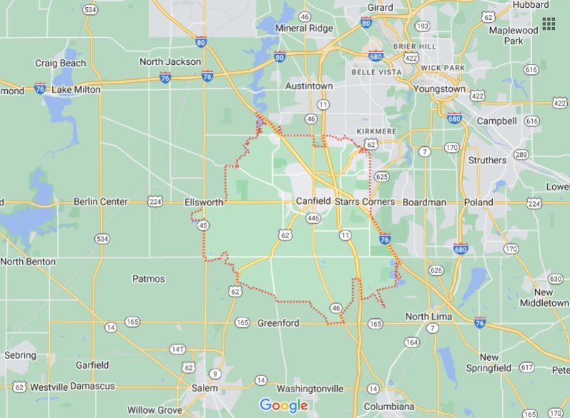 Where Is 44406 Zip Code Regional Map Details Where Is 44406 Zip Code Regional Map Details