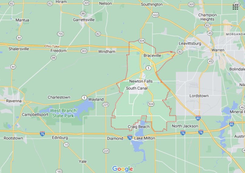 Where Is 44444 Zip Code Regional Map Details Where Is 44444 Zip Code Regional Map Details