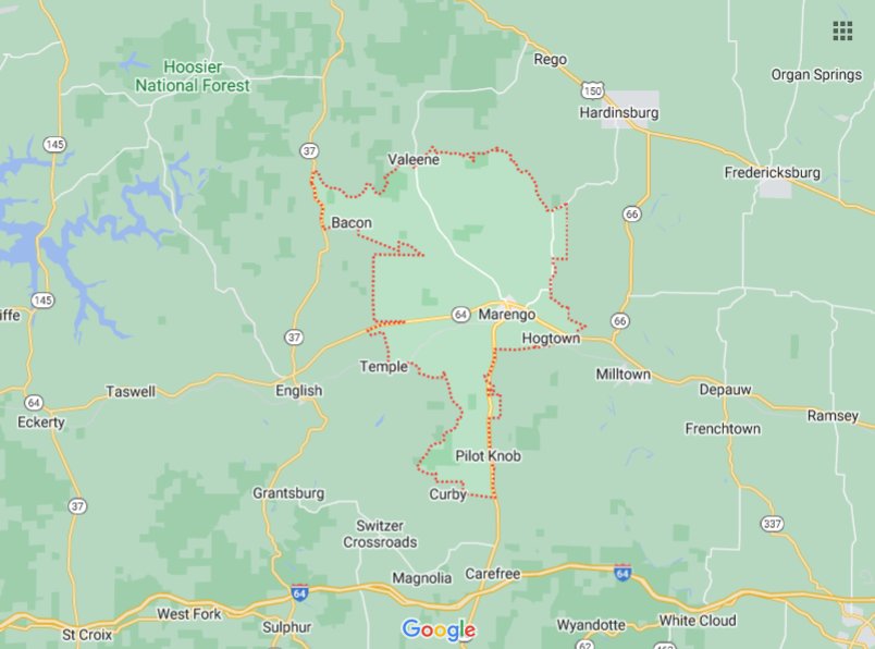47140 Zip Code Area Map Details