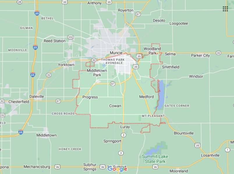 47302 Zip Code Area Map Details