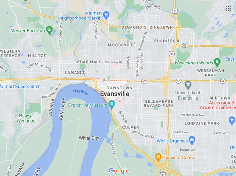 47708 Zip Code Area Map Details
