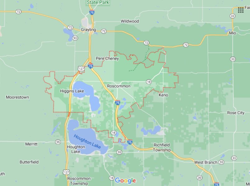 48653 Zip Code Area Map Details