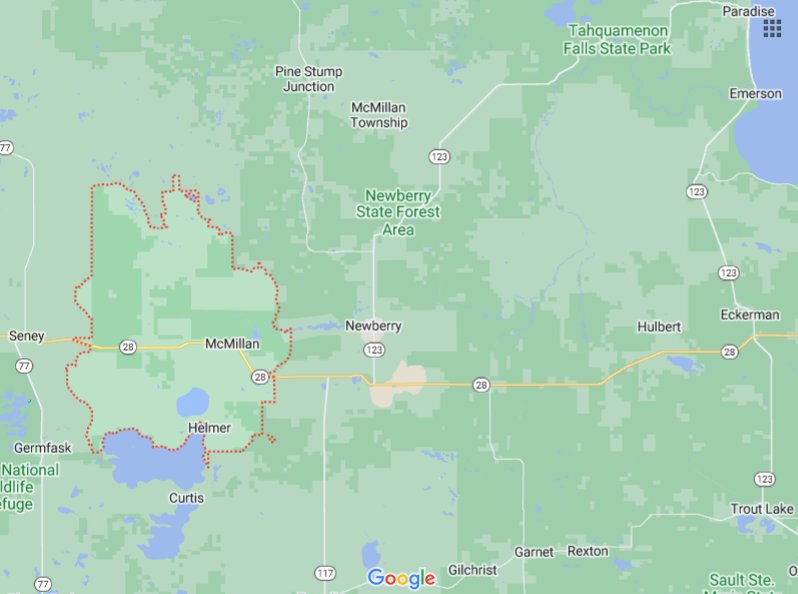 49853 Zip Code Area Map Details