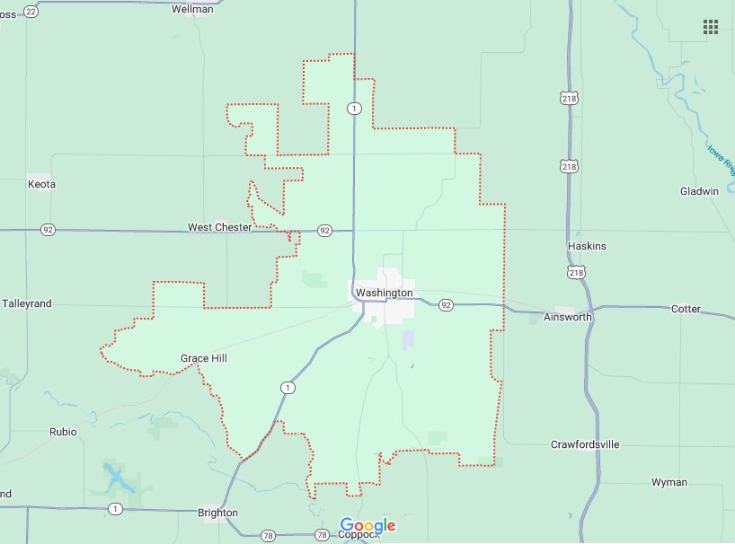 52353 Zip Code Area Map Details 52353 Zip Code Area Map Details
