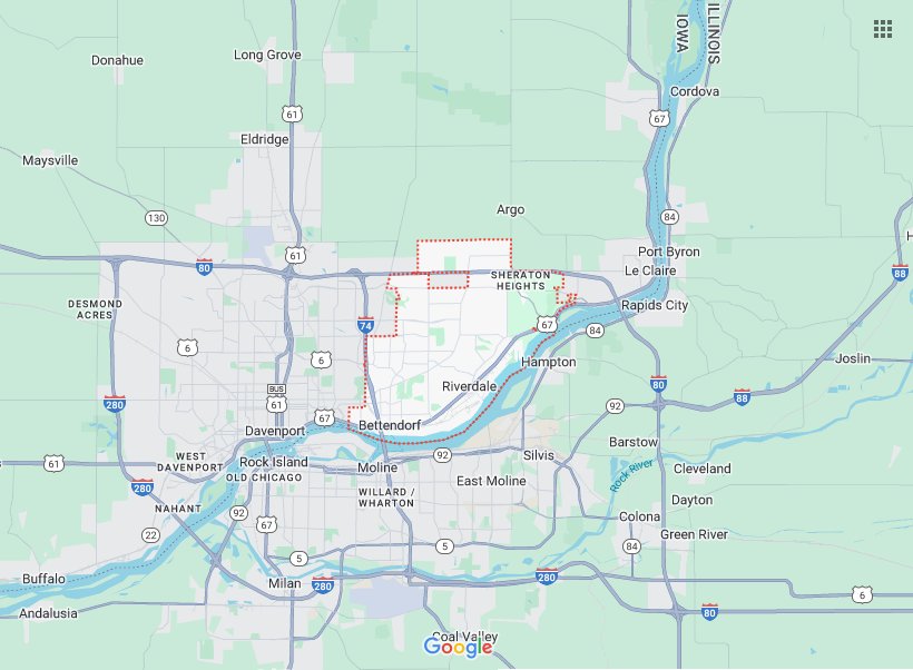52722 Zip Code Area Map Details 52722 Zip Code Area Map Details