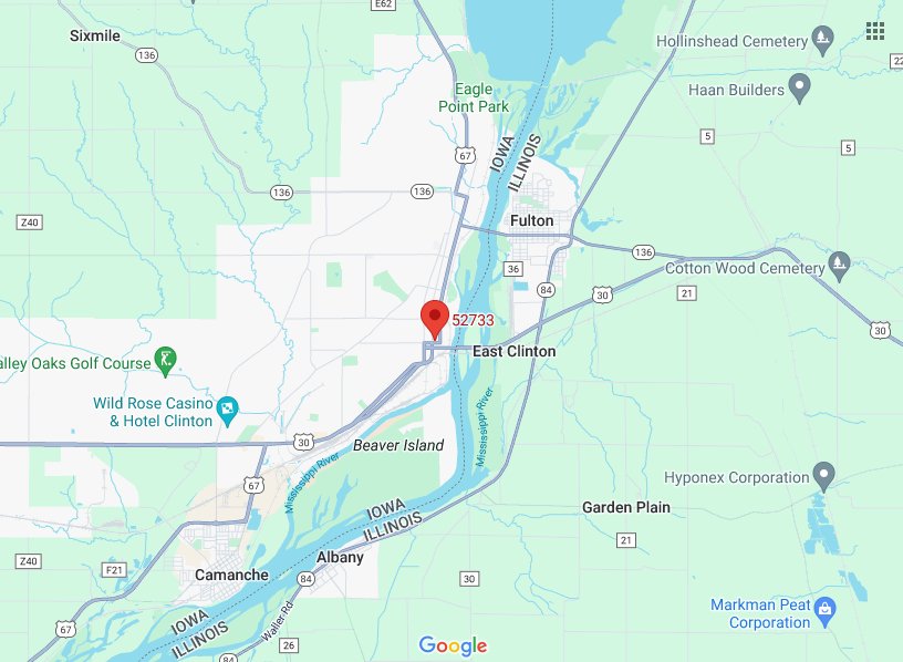 52733 Zip Code Area Map Details